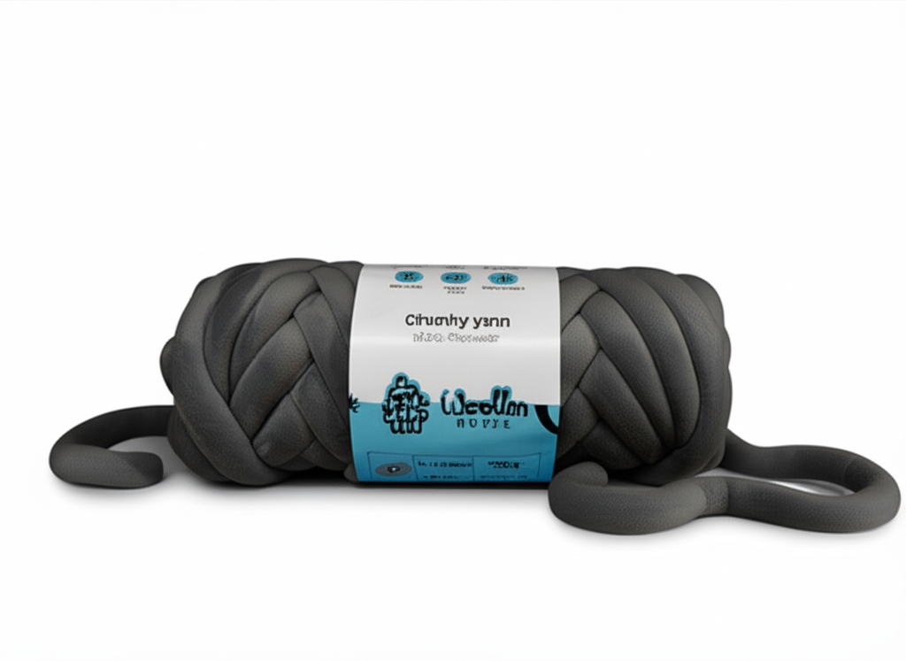 Chunky 12 ply Yarn by Woollen House - Grey color 3801 – Woollen house